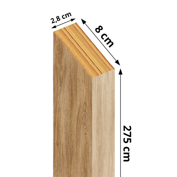 LM032 – Natūralaus ąžuolo faneros – 28 mm x 80 mm – Nebuvo