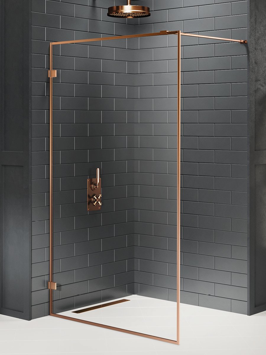 Dušo kabina Avexa Copper Brushed Walk-In – Nebuvo